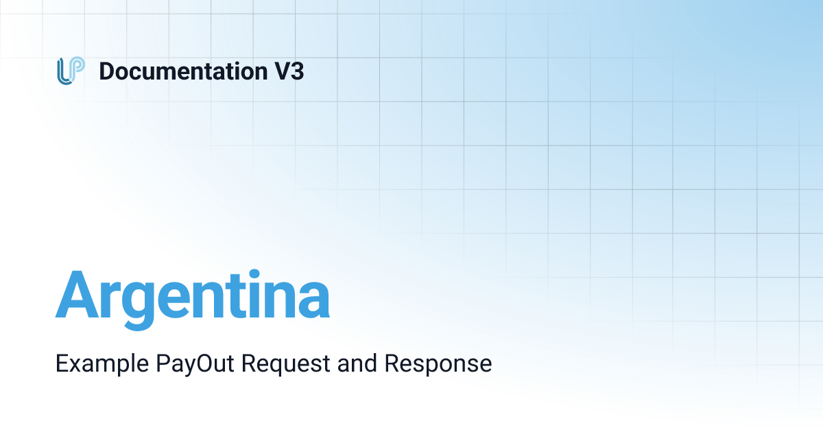 Argentina | Documentation V3