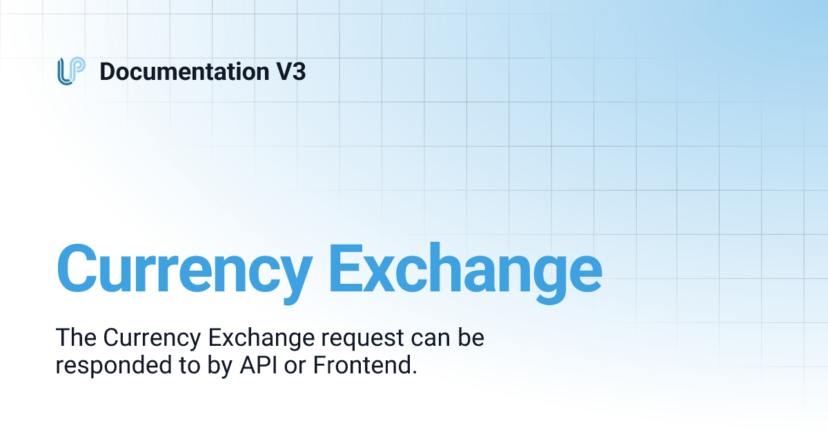 Currency Exchange | Documentation V3
