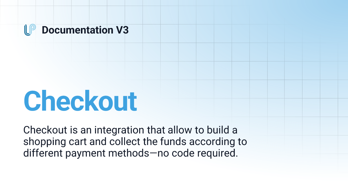 Checkout | Documentation V3