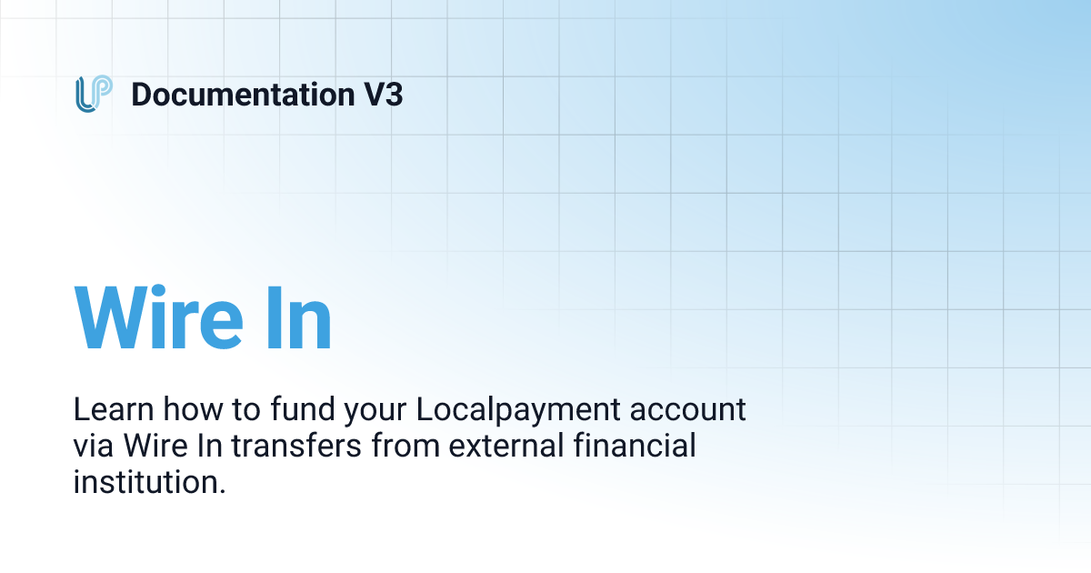 Wire In | Documentation V3