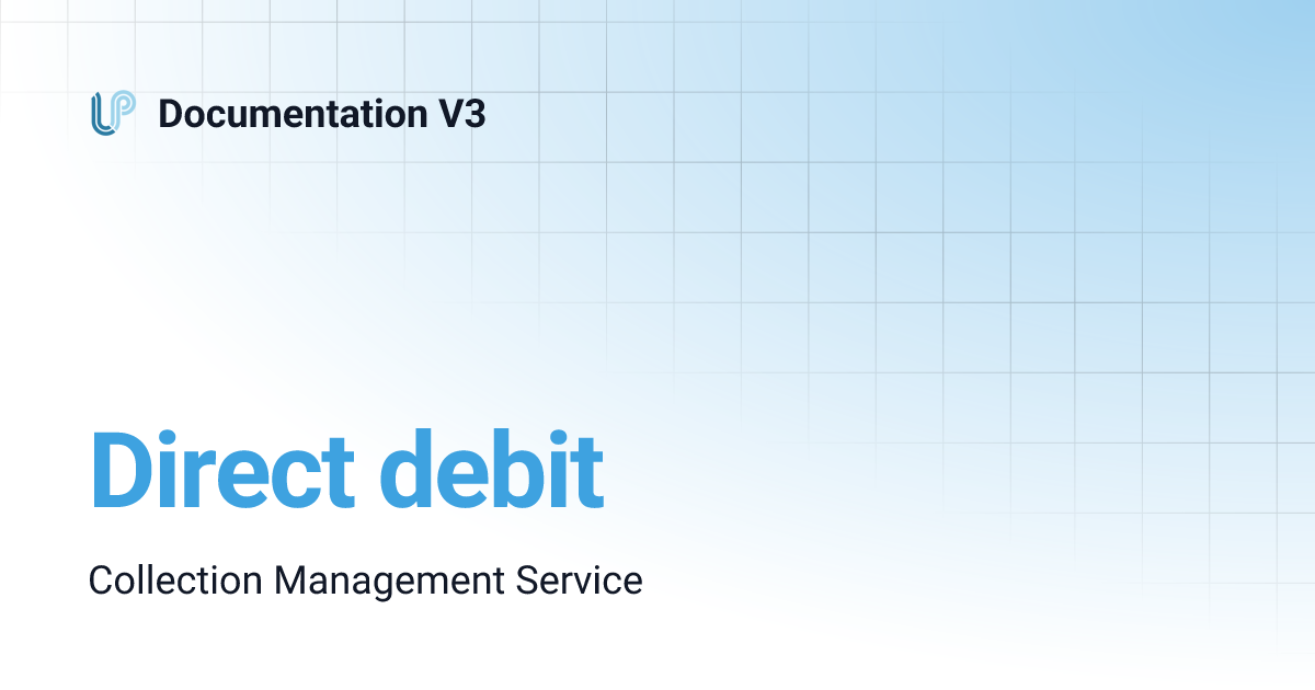 Direct debit | Documentation V3