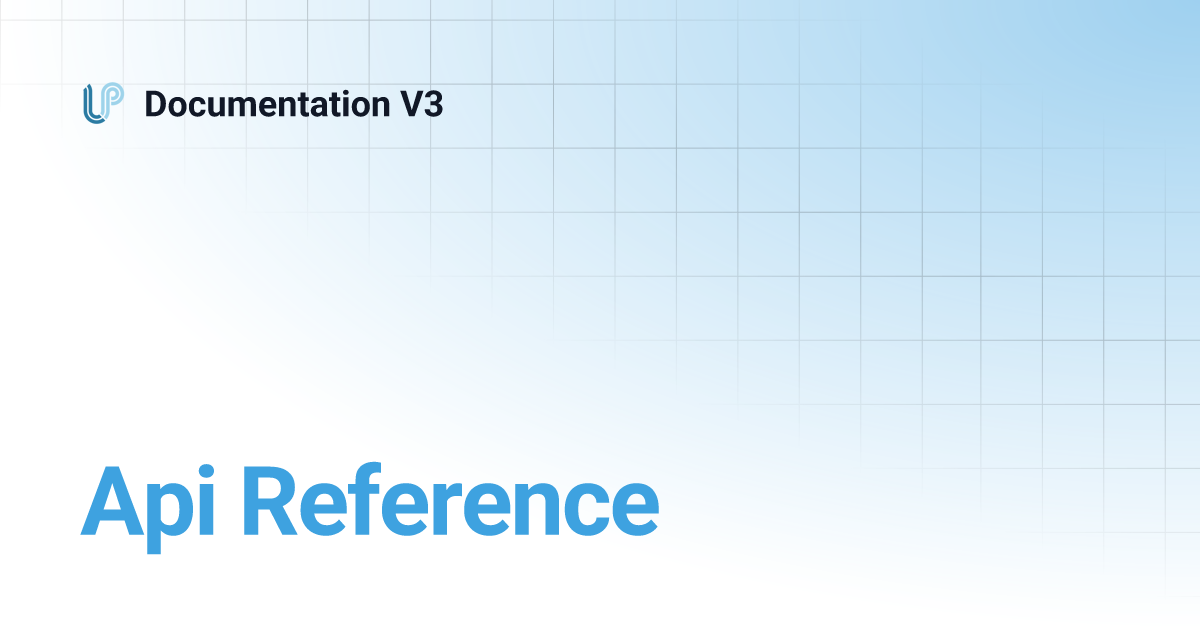 Api Reference | Documentation V3